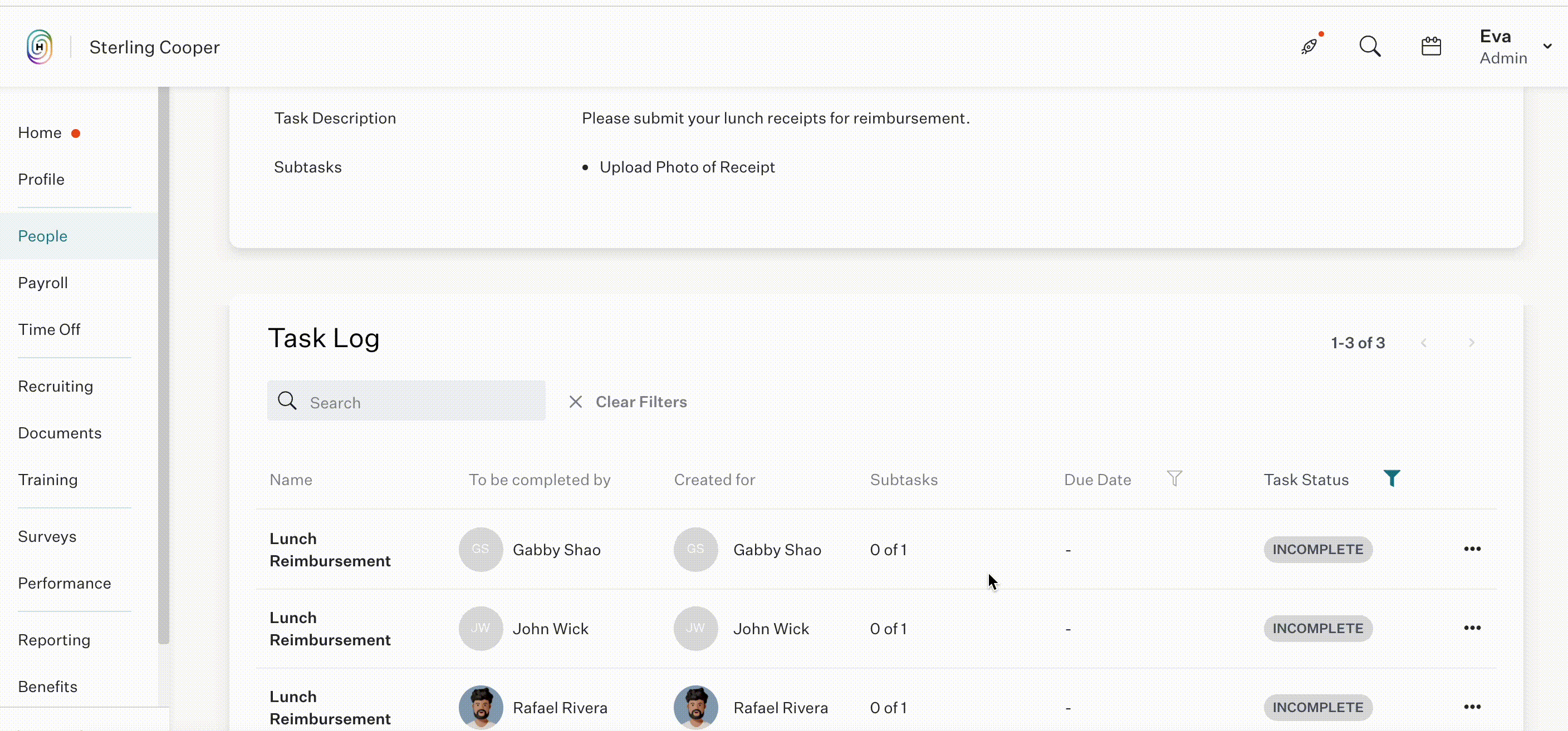 Step 2 Assign A Task From A Task Template Humi Help Centre